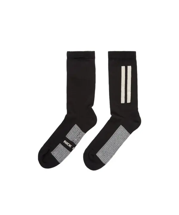 Rick Owens Color-blocked Socks - Black/pearl