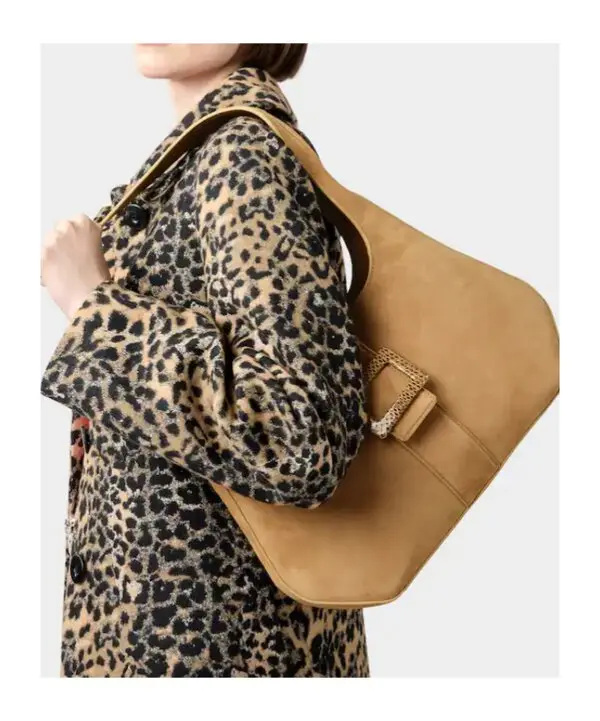ROGER VIVIER Belle Vivier Small Hobo Bag In Suede