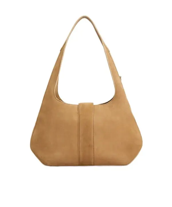 ROGER VIVIER Belle Vivier Small Hobo Bag In Suede