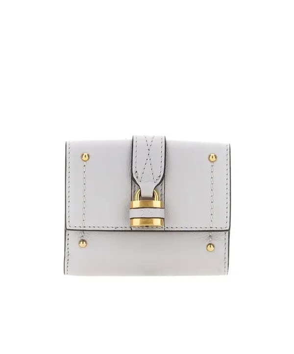 Chloé Mini Paddington Wallet - Gray-blue