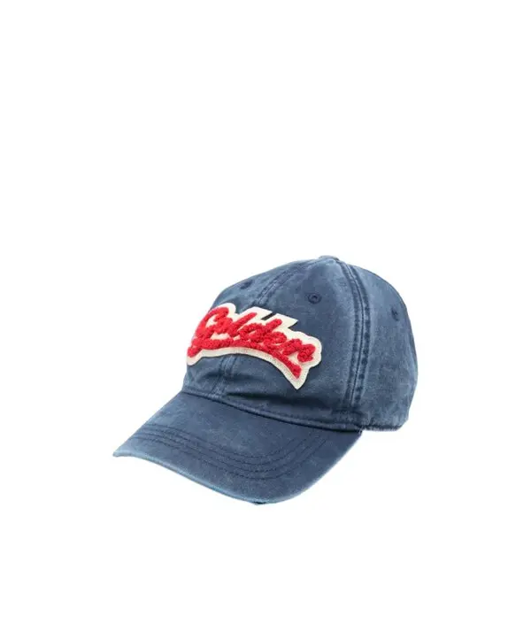 GOLDEN GOOSE Logo Hat - Navy