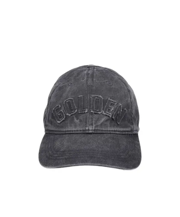 GOLDEN GOOSE Baseball Cap With Logo - Dark Grey