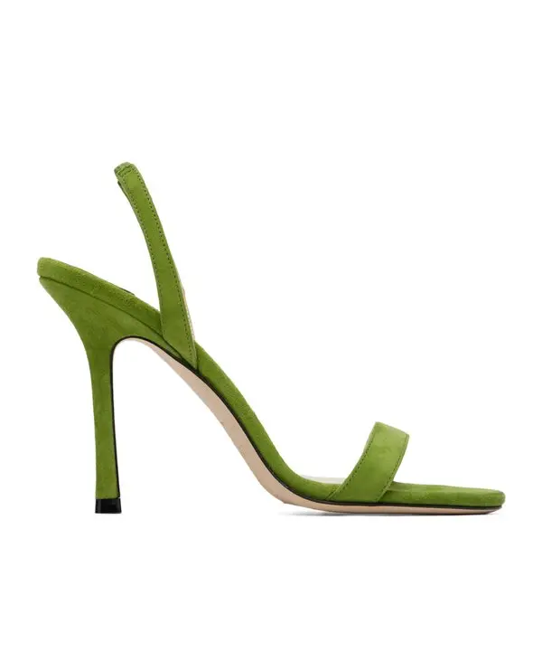 JIMMY CHOO Jenn 100 High-heeled Sandals - Clover Green