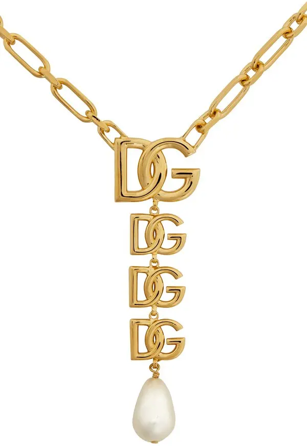 Dolce & Gabbana Logo-plaque Chain Necklace
