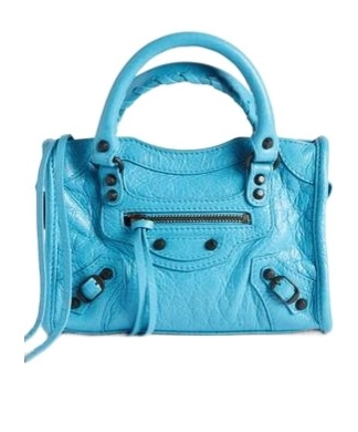 Balenciaga Le City Bag Nano Top Handle Bag - Blue-green