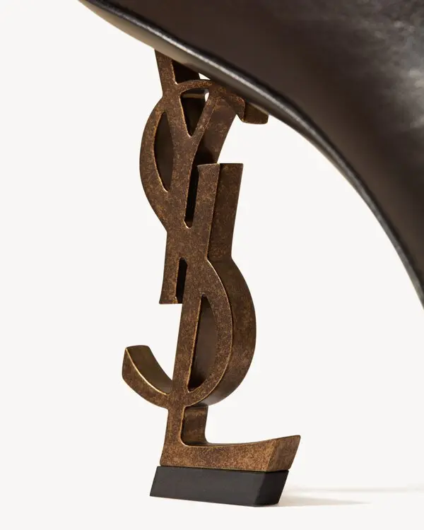 Saint Laurent Opyum Booties In Smooth Leather