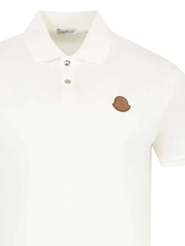 Moncler Logo Patch Piqué Polo Shirt