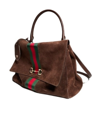 Gucci Paparazzo Large Top Handle Bag - Dark Brown