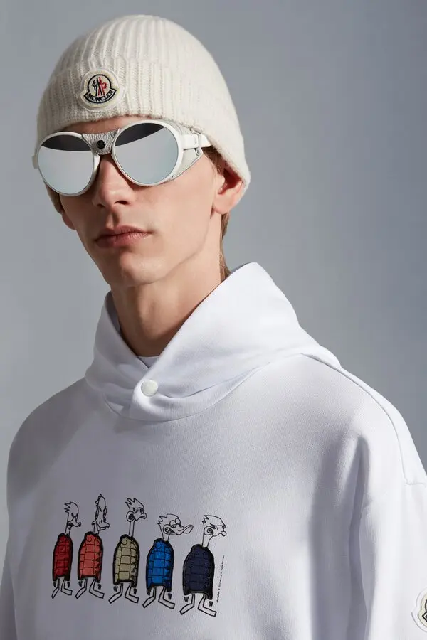 Moncler Cotton Wool Duck Motif Hoodie