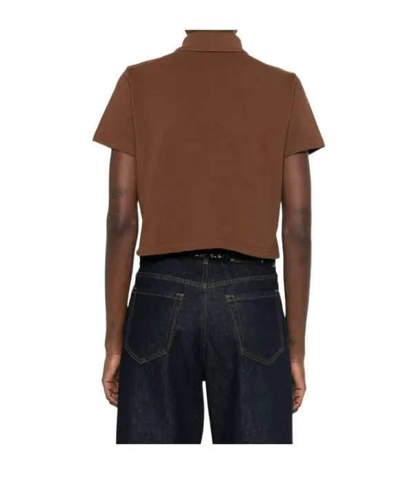 Saint Laurent Le Cassandre Polo Shirt - Caramel Color
