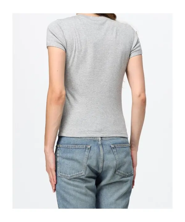 Saint Laurent Cassandre Embroidered T-shirt