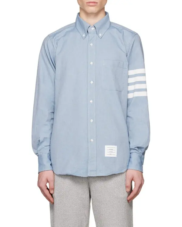 Thom Browne 4-bar Long-sleeve Shirt
