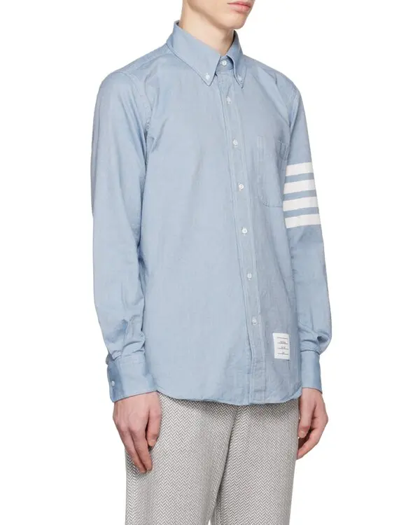 Thom Browne 4-bar Long-sleeve Shirt