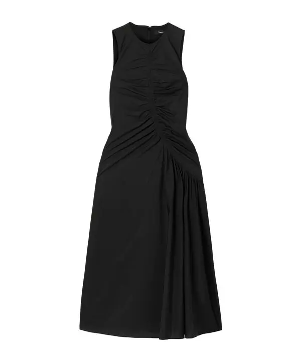 Theory Pleated Dress - Black