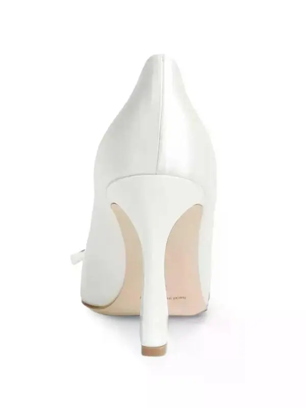 Manolo Blahnik Embellished Bow Pointed Toe High Heel Pumps