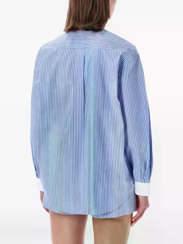 SPORTY & RICH Striped Cotton Shirt