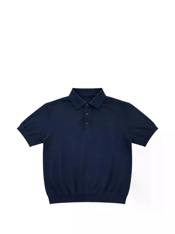 HERITAGE Short-sleeve Polo Shirt - Blue