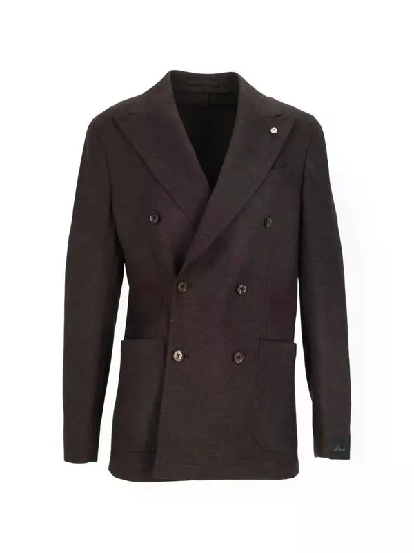 L.B.M. 1911 Double-breasted Peak-lapel Blazer