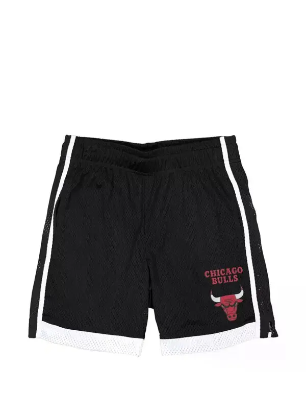 New Era Chicago Bulls Nba Mesh Track Shorts - Black