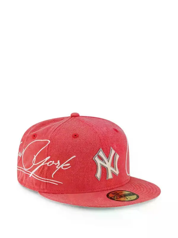 New Era New York Yankees Mlb 59fifty Script-embroidered Cap