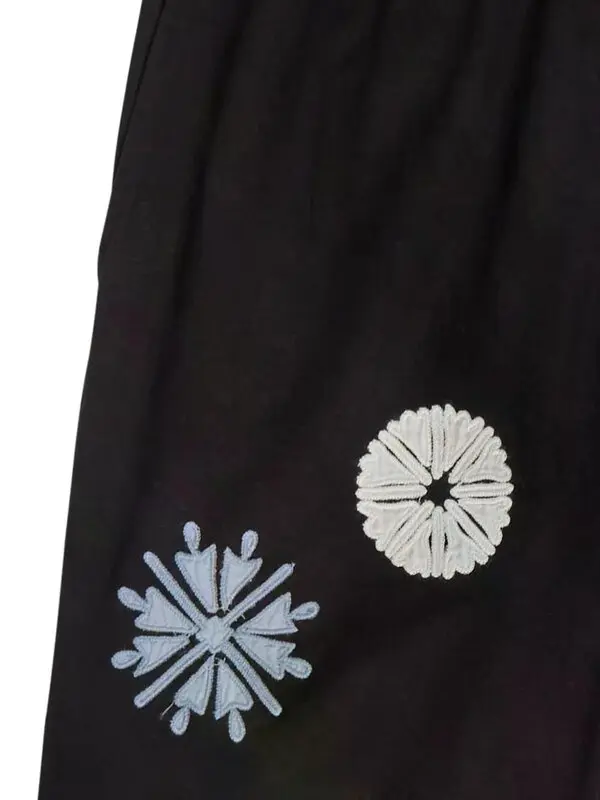 WAX LONDON Embroidered Motif Shorts - Black