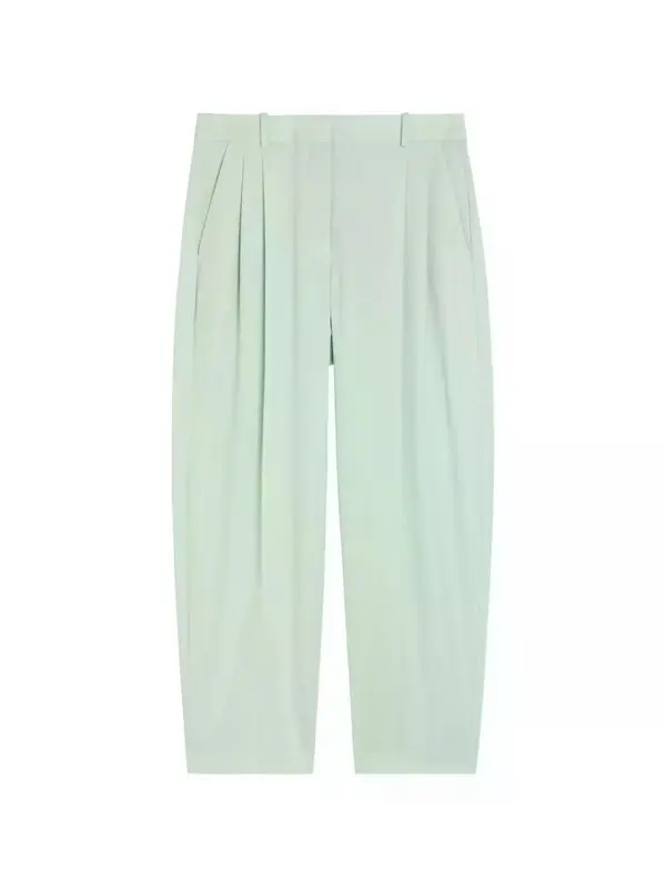 Stella McCartney Pleated Tapered Trousers - Green