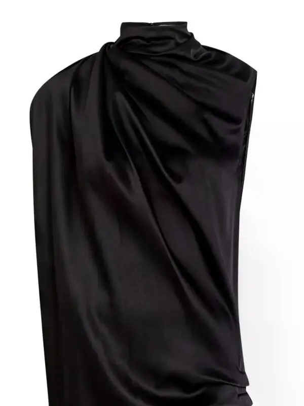 HEIRLOME Kate Draped Asymmetric Midi Dress