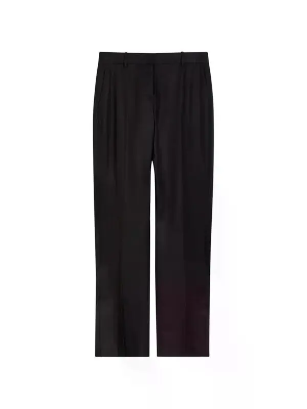 HEIRLOME Petula Tailored Trousers With Pleated Waistband - Black