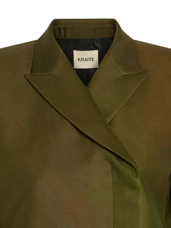 Khaite Silvannah Peak-lapel Wrap-front Blazer