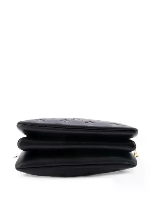 LOUIS VUITTON Coussin Bb Monogram Embossed Lambskin Crossbody Bag - Black