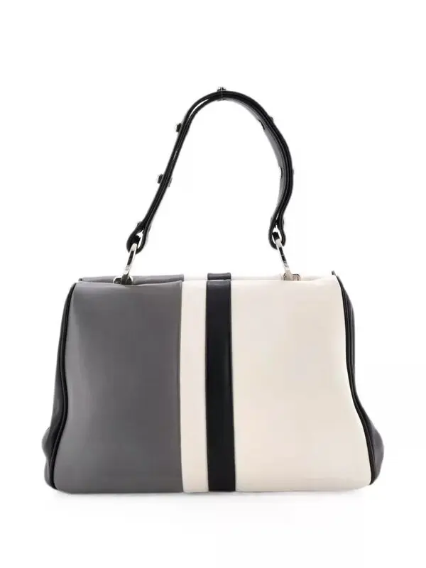 Prada Light Frame Leather Medium Shoulder Bag