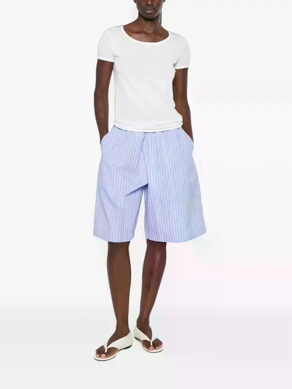 THE FRANKIE SHOP Striped Elasticated-waistband Shorts