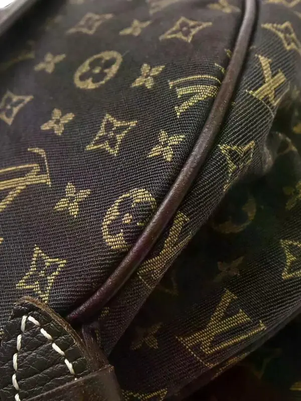 LOUIS VUITTON Monogram Mini Lin Saumur Messenger Bag - Brown