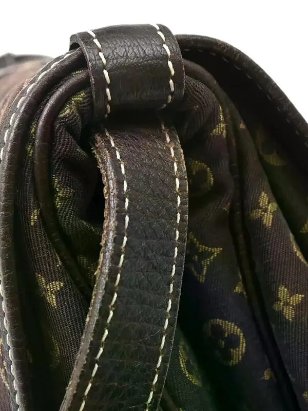 LOUIS VUITTON Monogram Mini Lin Saumur Messenger Bag - Brown
