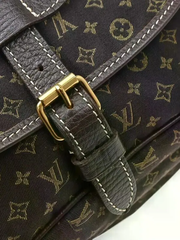 LOUIS VUITTON Monogram Mini Lin Saumur Messenger Bag - Brown