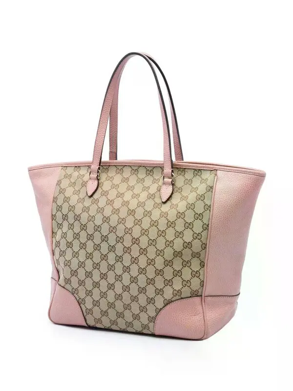 Gucci Gg Canvas Bree Zippered Tote Bag - Pink