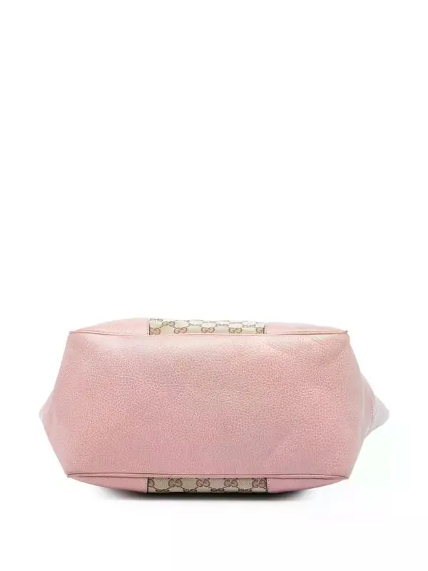 Gucci Gg Canvas Bree Zippered Tote Bag - Pink