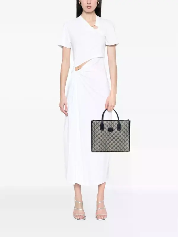 Gucci Gg Supreme Interlocking G Tote Satchel