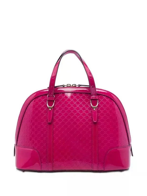 Gucci 2016-2026 Small Microguccissima Patent Nice Dome Satchel - Pink