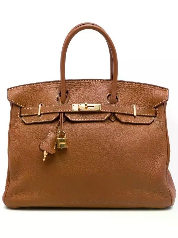 Hermès 2009 Togo Birkin Retourne 35 Handbag - Brown