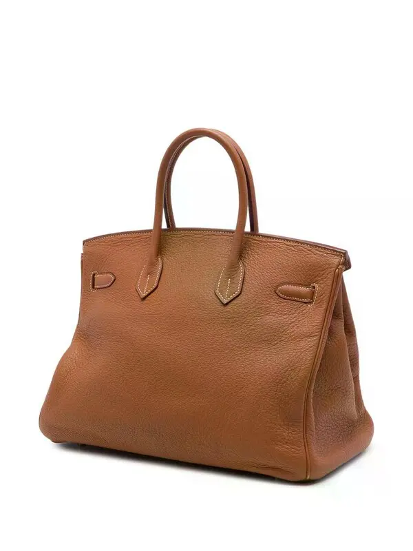 Hermès 35cm Togo Leather Birkin Rotonde Handbag - Brown