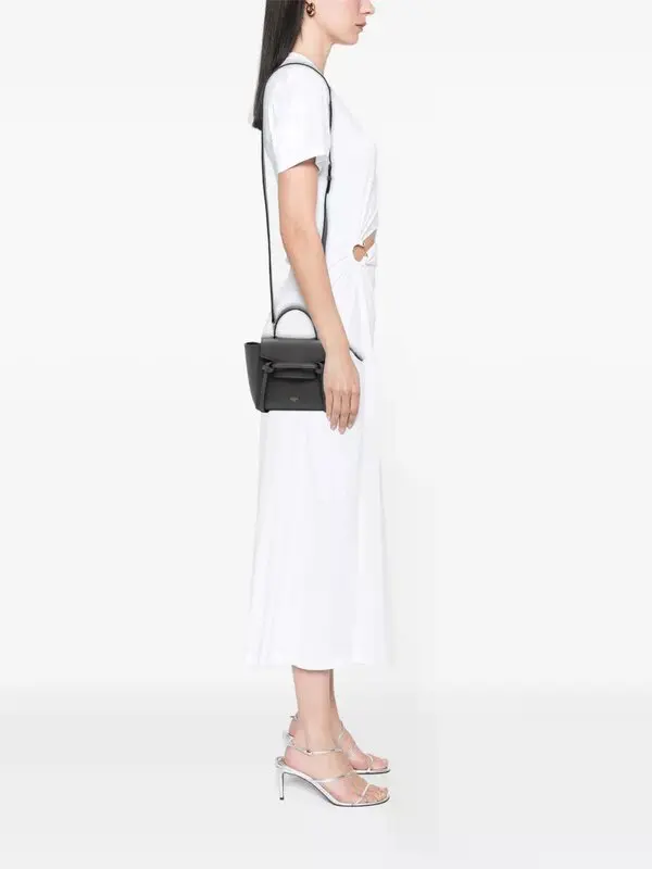 Celine Pico Grained Calfskin Belt Bag Satchel - Grey
