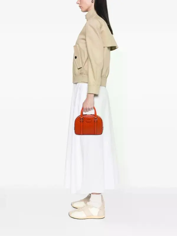 Gucci 2016-2026 Small Microguccissima Bree Satchel - Orange