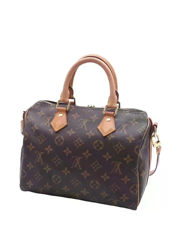 LOUIS VUITTON Monogram Speedy Bandouliere 25 Satchel - Brown