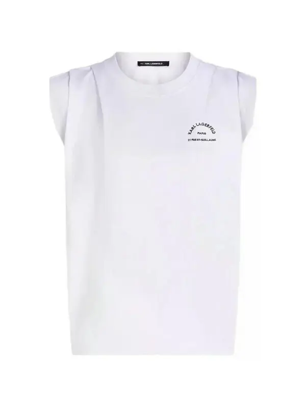 Karl Lagerfeld Logo-print Sleeveless Tank Top