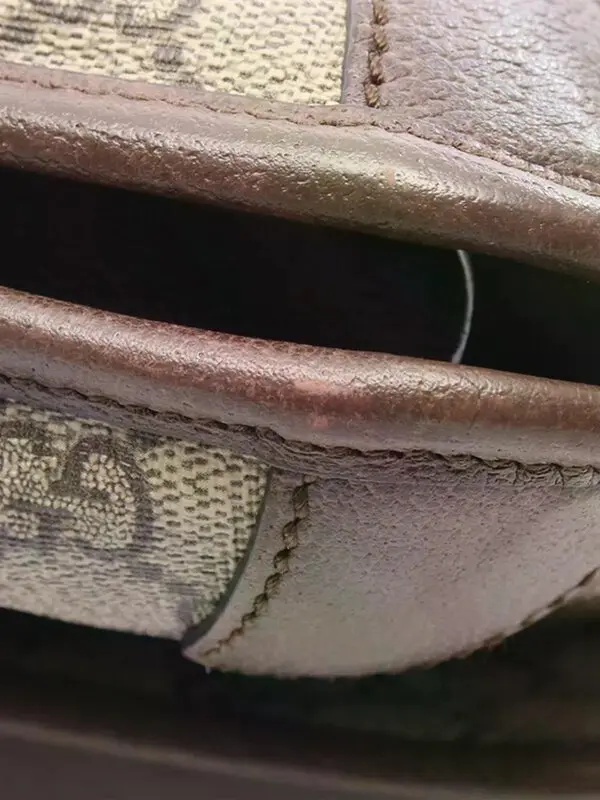 Gucci Gg Supreme Web Neo Vintage Double Flap Messenger Bag - Neutrals