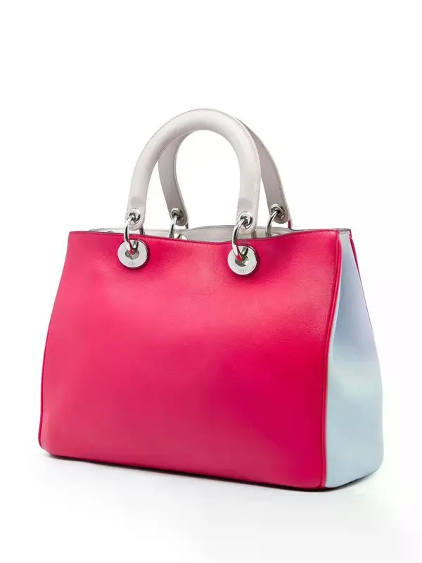 Dior Calfskin Leather Diorissimo Tote Satchel - Pink