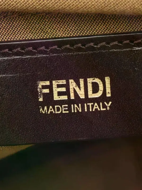 Fendi 2000-2010 Zucca Canvas Shoulder Bag