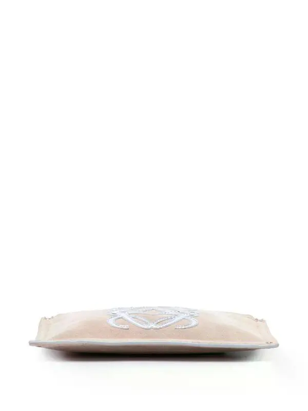Loewe 2007 Suede Anagram Clutch Bag