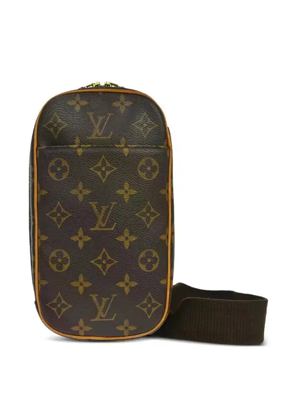 LOUIS VUITTON 2003 Pochette Gange Monogram Belt Bag - Brown